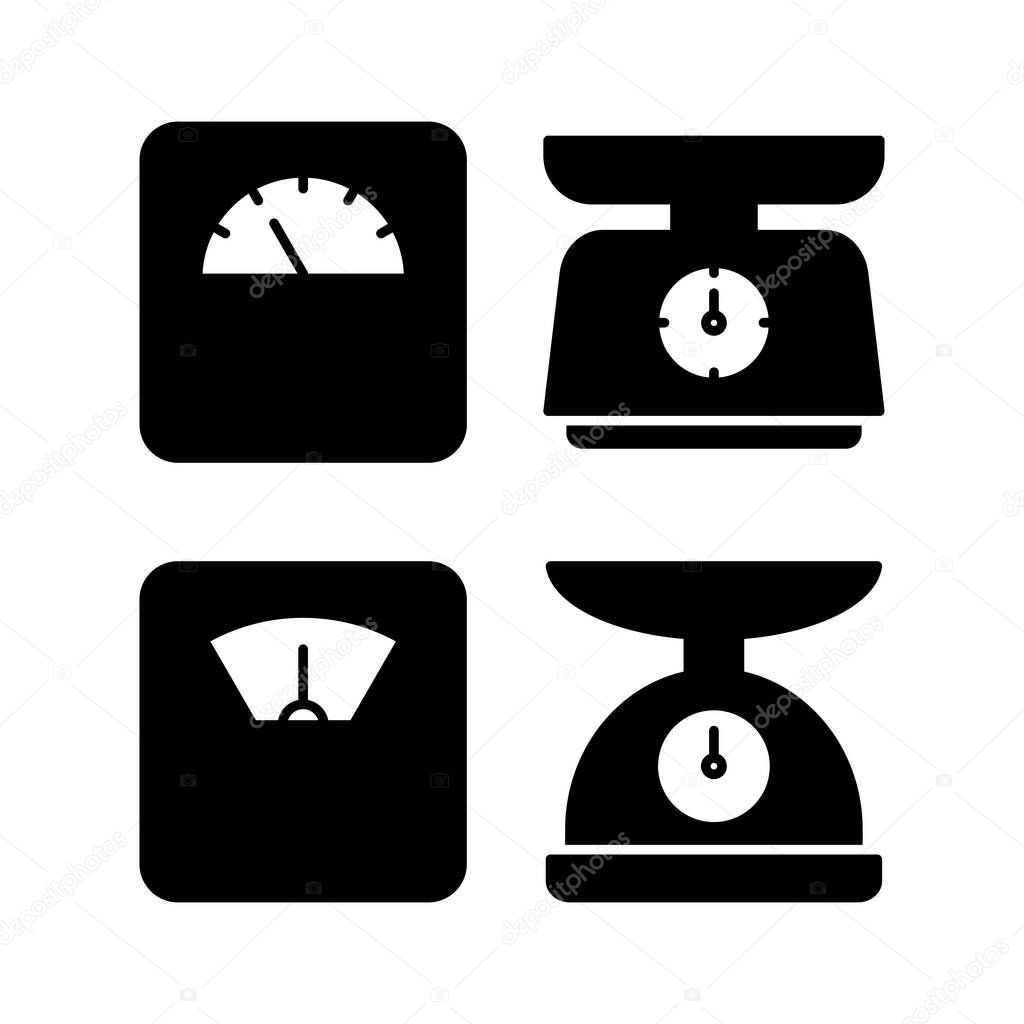 Escalas vector icono para la web y la aplicación móvil. Peso escala ...