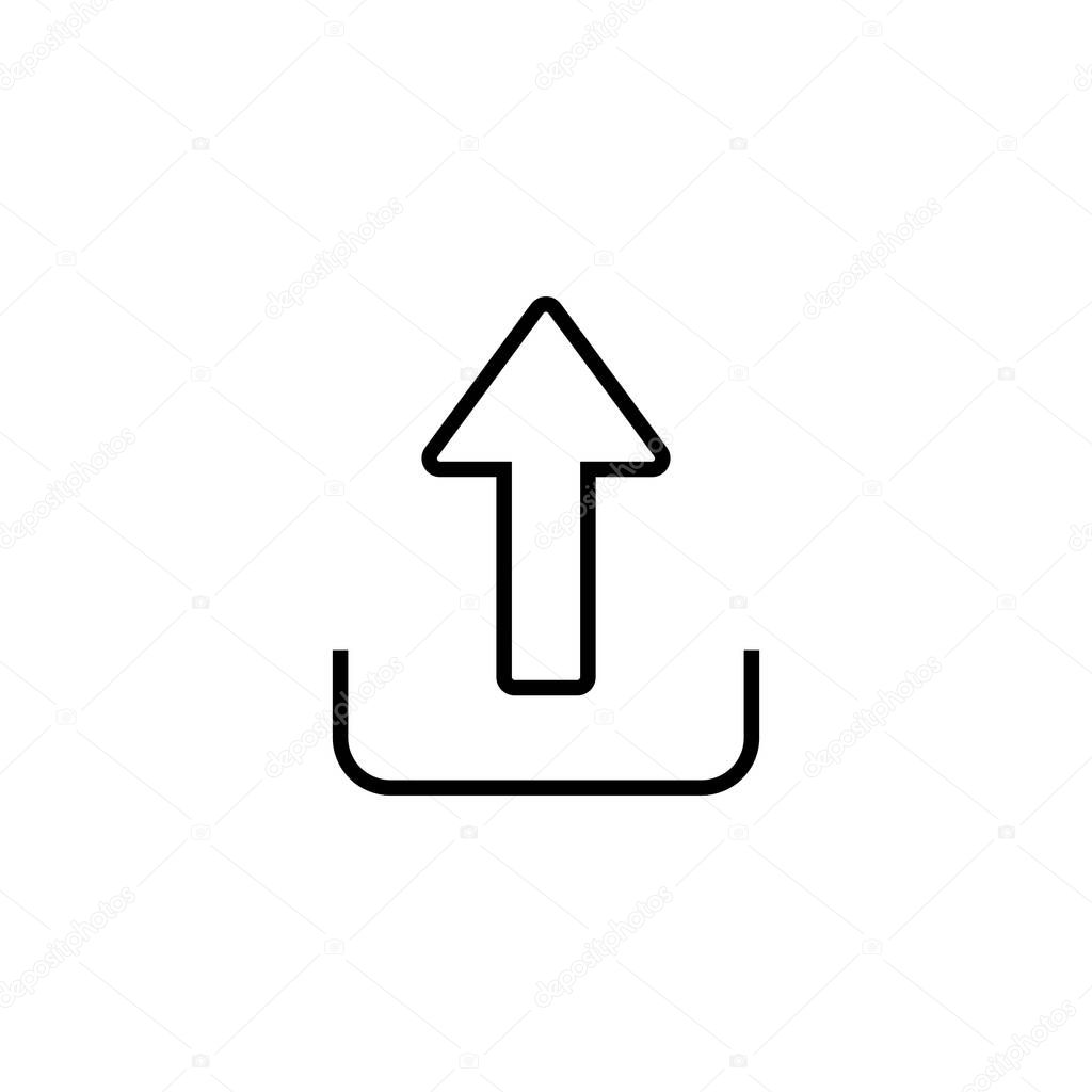 Subir icono. signo y símbolo de datos de carga 2023