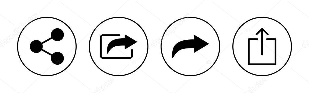 Compartir vector icono para la web y la aplicación móvil. Compartiendo ...