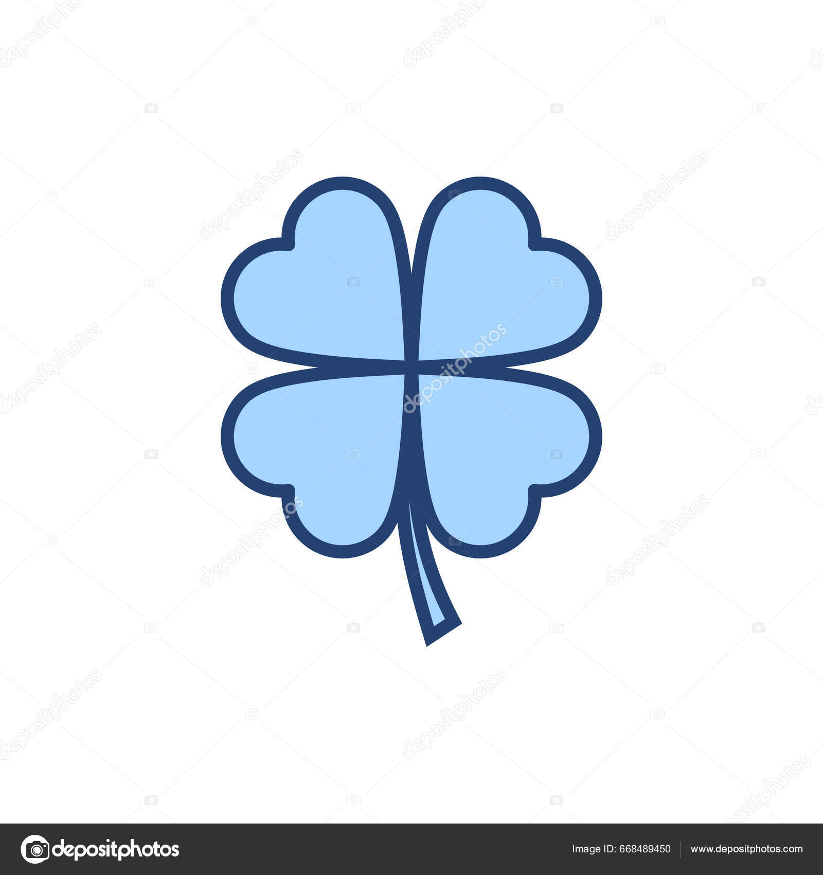 Clover Icon Vector Clover Sign Symbol Four Leaf Clover Icon Stock ...