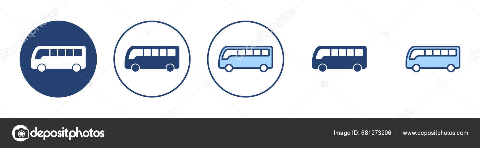 Bus Icon Vector Bus Sign Symbol Stock Vector by ©ariesticon 681273206