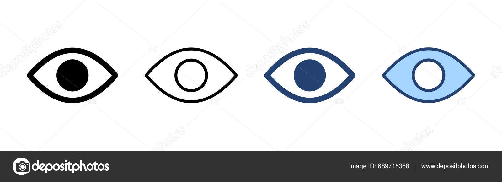 Eye Icon Vector Eye Sign Symbol Look Vision Icon Stock Vector by ...