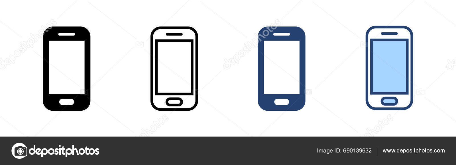 Phone Icon Vector Call Sign Symbol Telephone Symbol Stock Vector by ...
