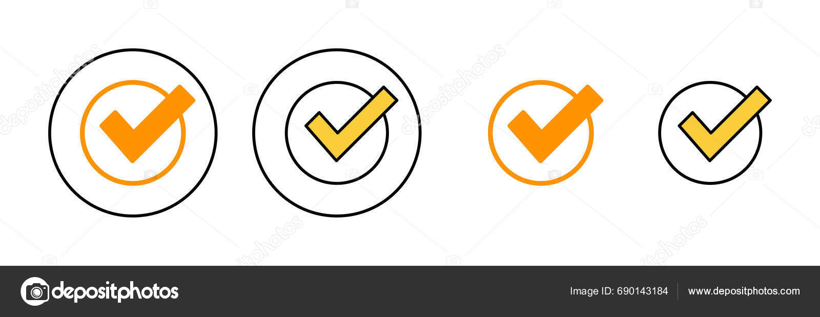 Approved Icon Set Web Mobile App Certified Medal Icon Stock Vector by ...