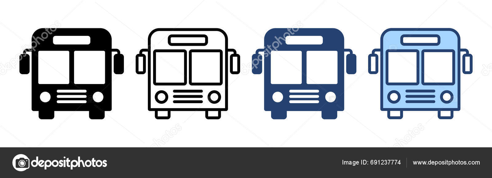 Bus Icon Vector Bus Sign Symbol Stock Vector by ©ariesticon 691237774
