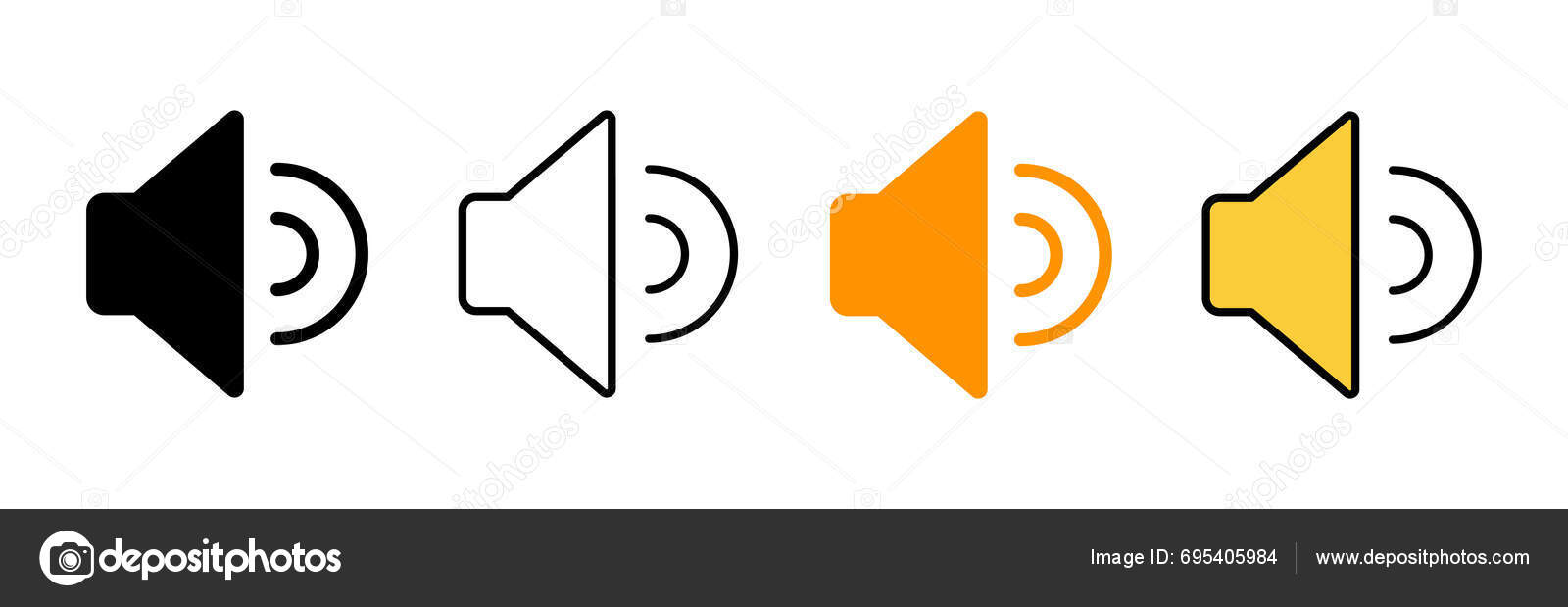 Speaker Icon Set Vector Volume Sign Symbol Loudspeaker Icon Sound Stock ... Speaker Icon Set Vector Volume Sign Symbol Loudspeaker Icon Sound Stock ...