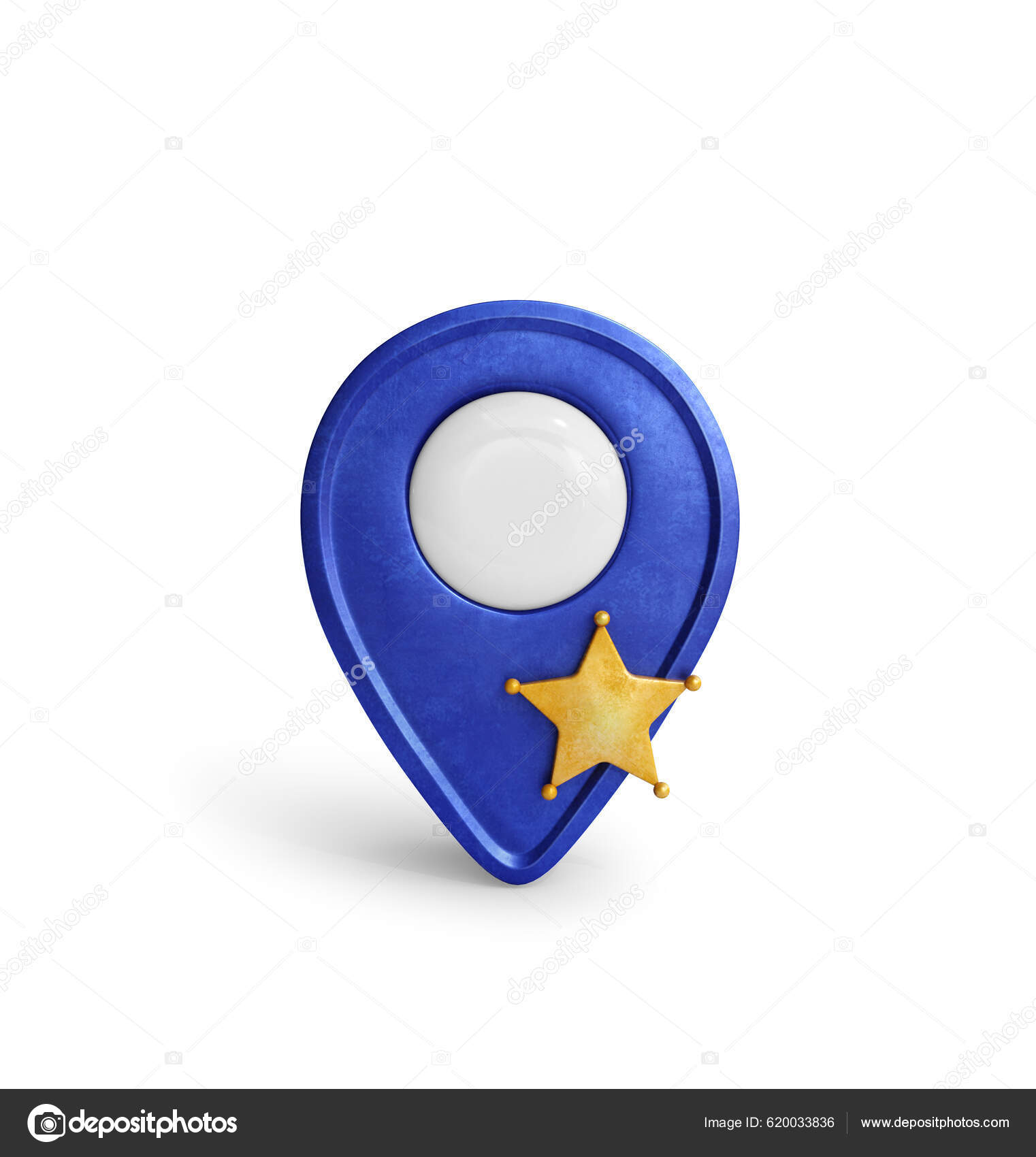 Police Location Sign White Background Stock Illustration by ©ioanna ...