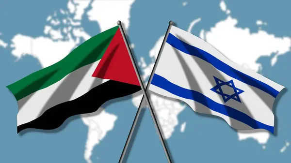 Israel Mod Hamas Israel Hamas Krig Israel Har Til Formål — Stock-foto ...