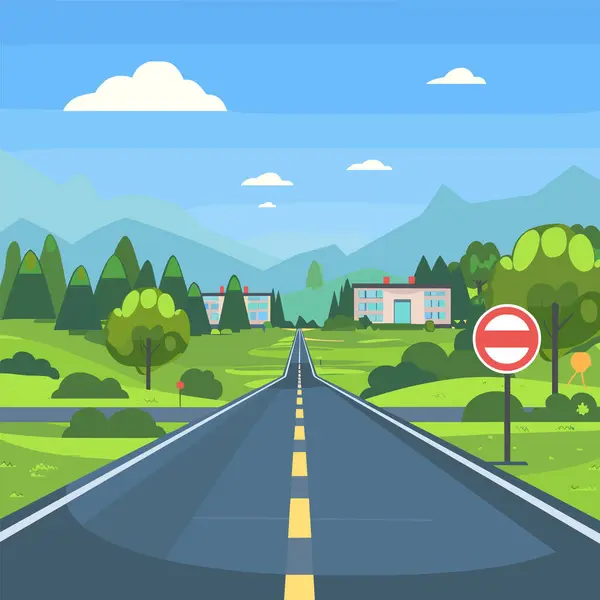 Along The Road Clipart Road Path Clipart Vector Images | Depositphotos