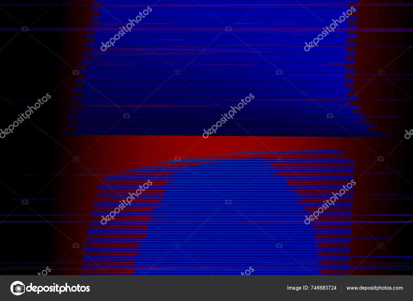 Screen Display Horizontal Scan Lines Distorted Glitches — Stock Photo ...