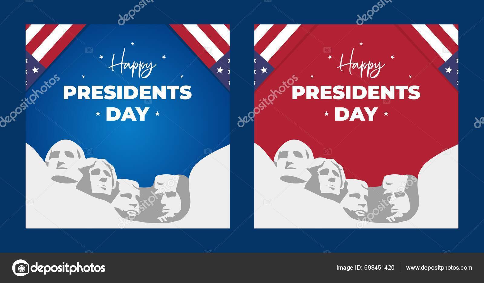 Presidents Day Vector Banner Design Template Presidents Day Banner ...