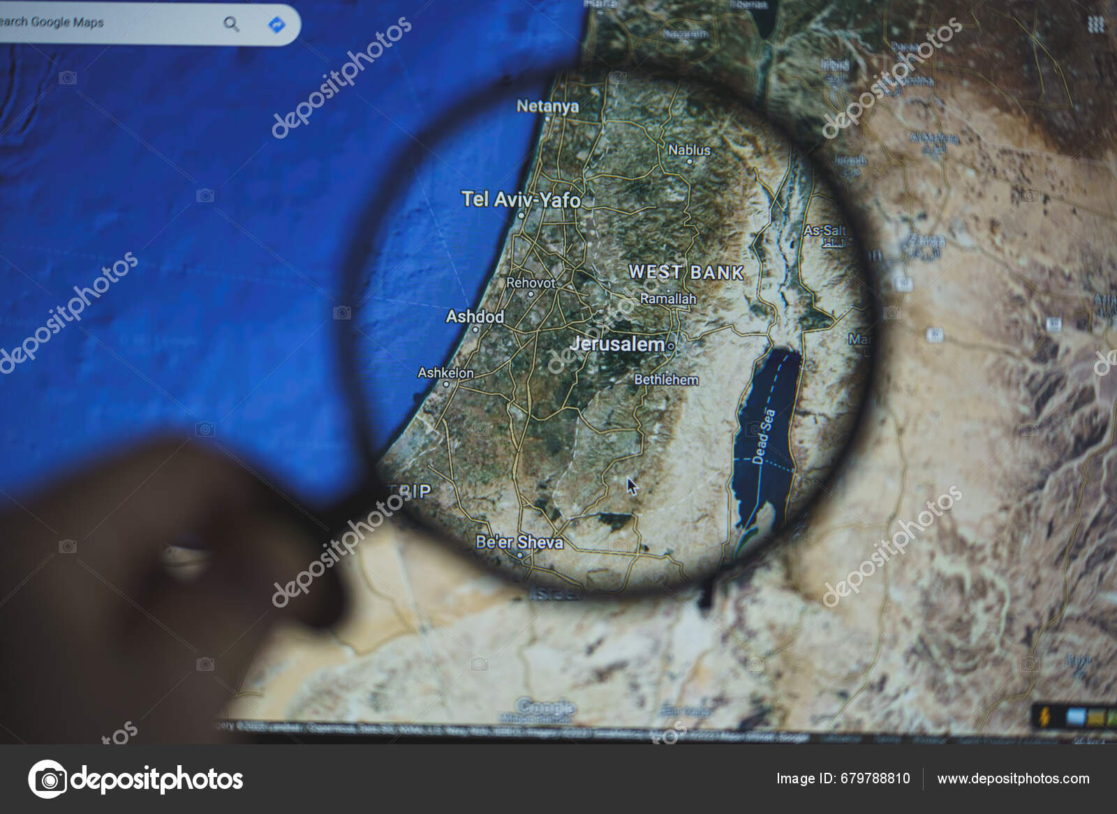 Tel Aviv Israel 2023 Octubre Franja Gaza Israel Palestina Google — Foto ...