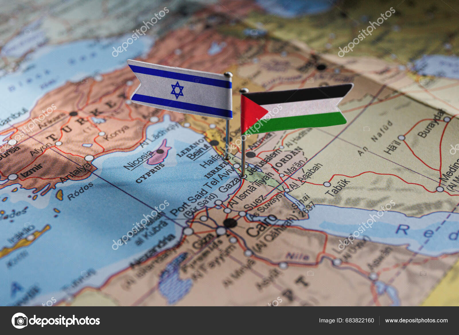 geopolitical map israel