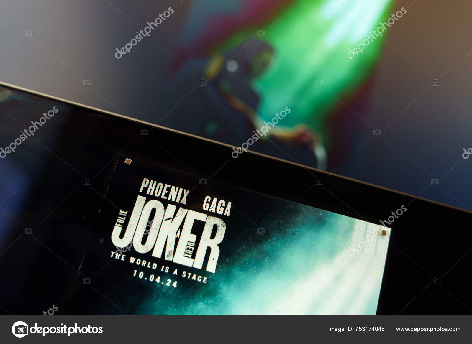 Kaunas Lithuania 2024 September Joker Folie Deux Movie Logo Poster ...