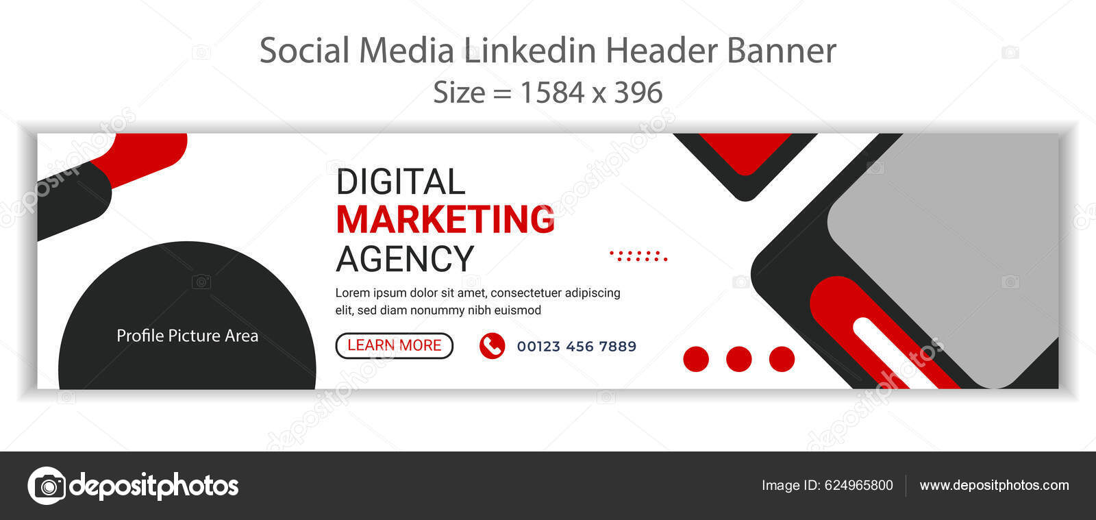 Background Linkedin Banner Linkedin Cover Design Stock Vector by ...