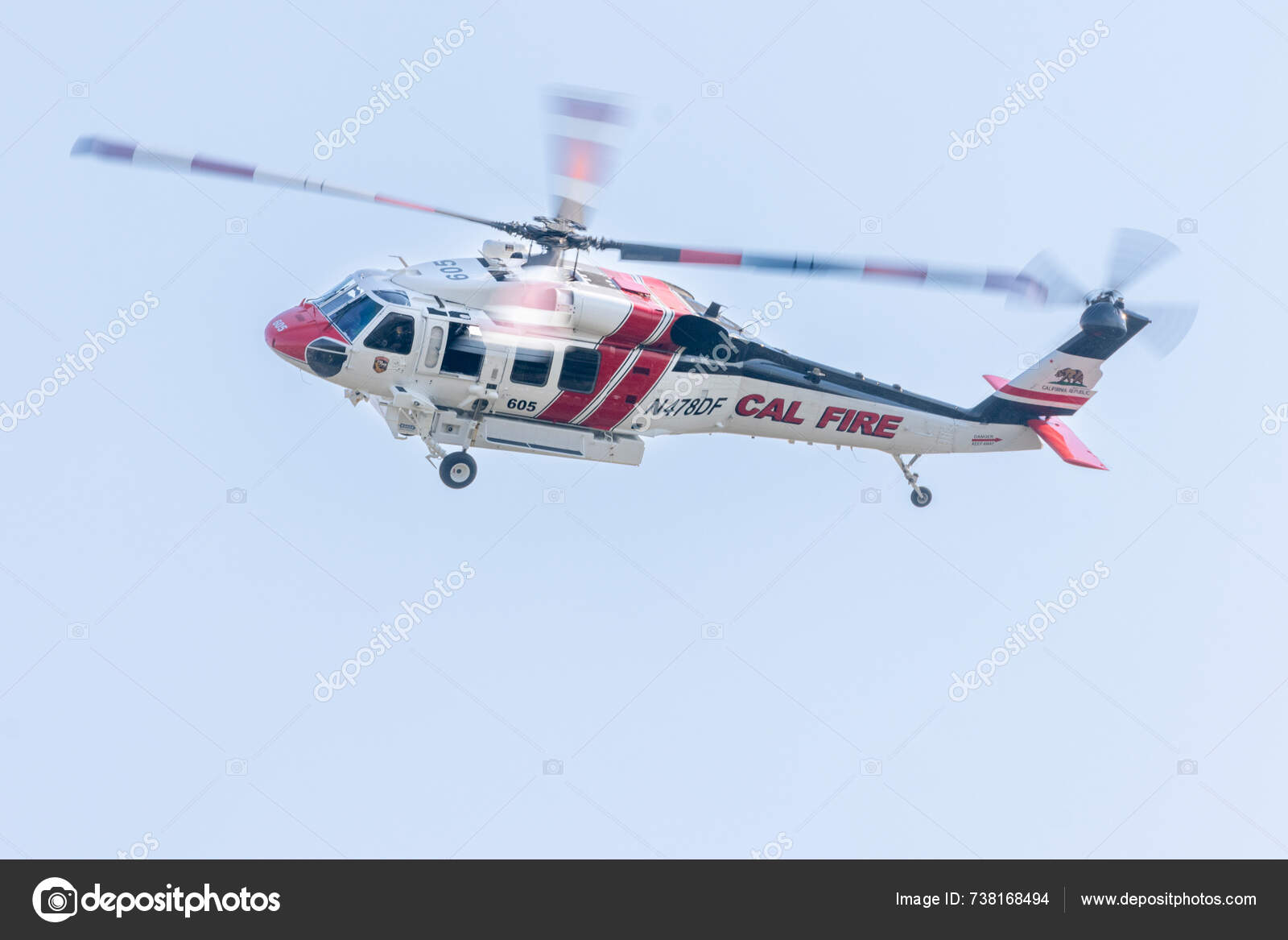 Redding California August 2024 Calfire Sikorsky S70 Firehawk Turning ...