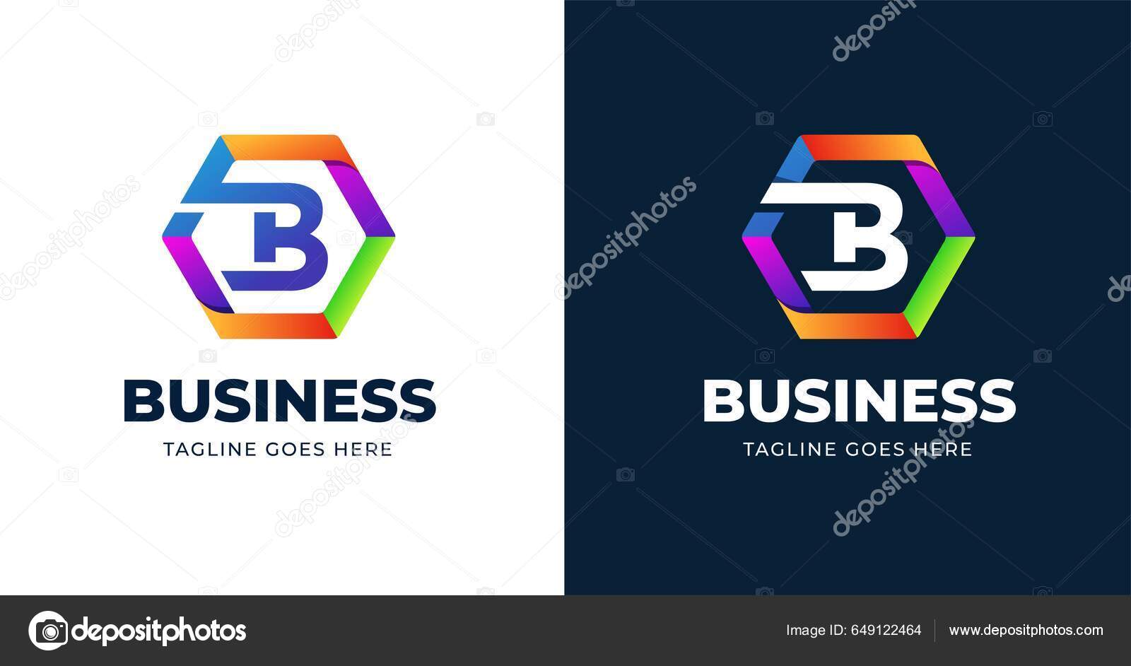 Letra Colorido Logotipo Diseño Plantilla Vector de stock por ...