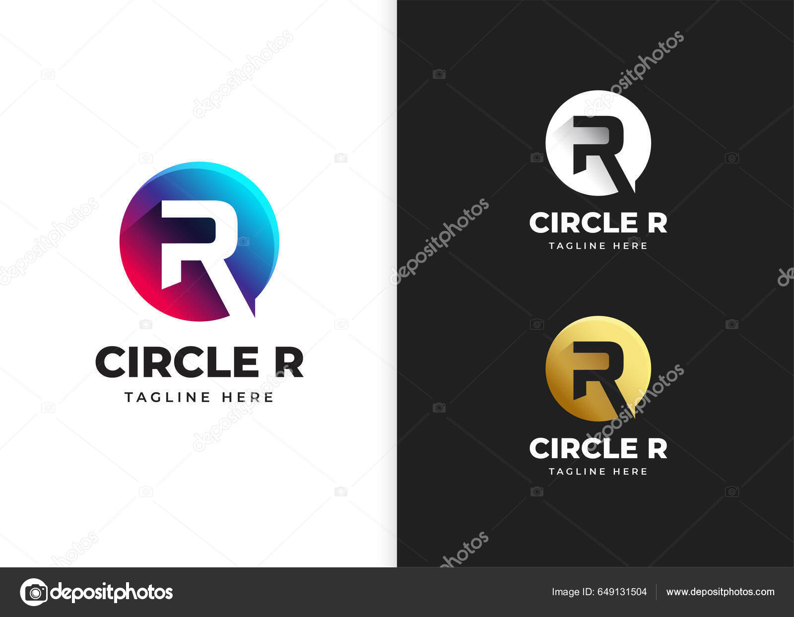Letter Logo Vector Illustration Circle Shape Design Stock Vector by ...