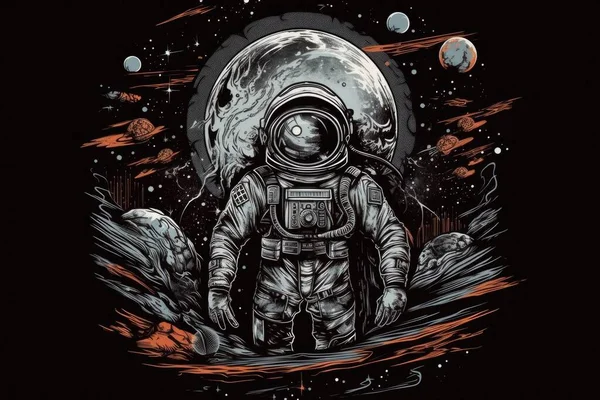 Clip Art Astronaut Tether