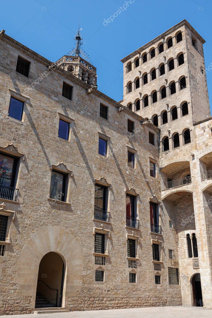 Placa del Rei, Plaza del Rey, una plaza pública medieval del siglo XIV ...