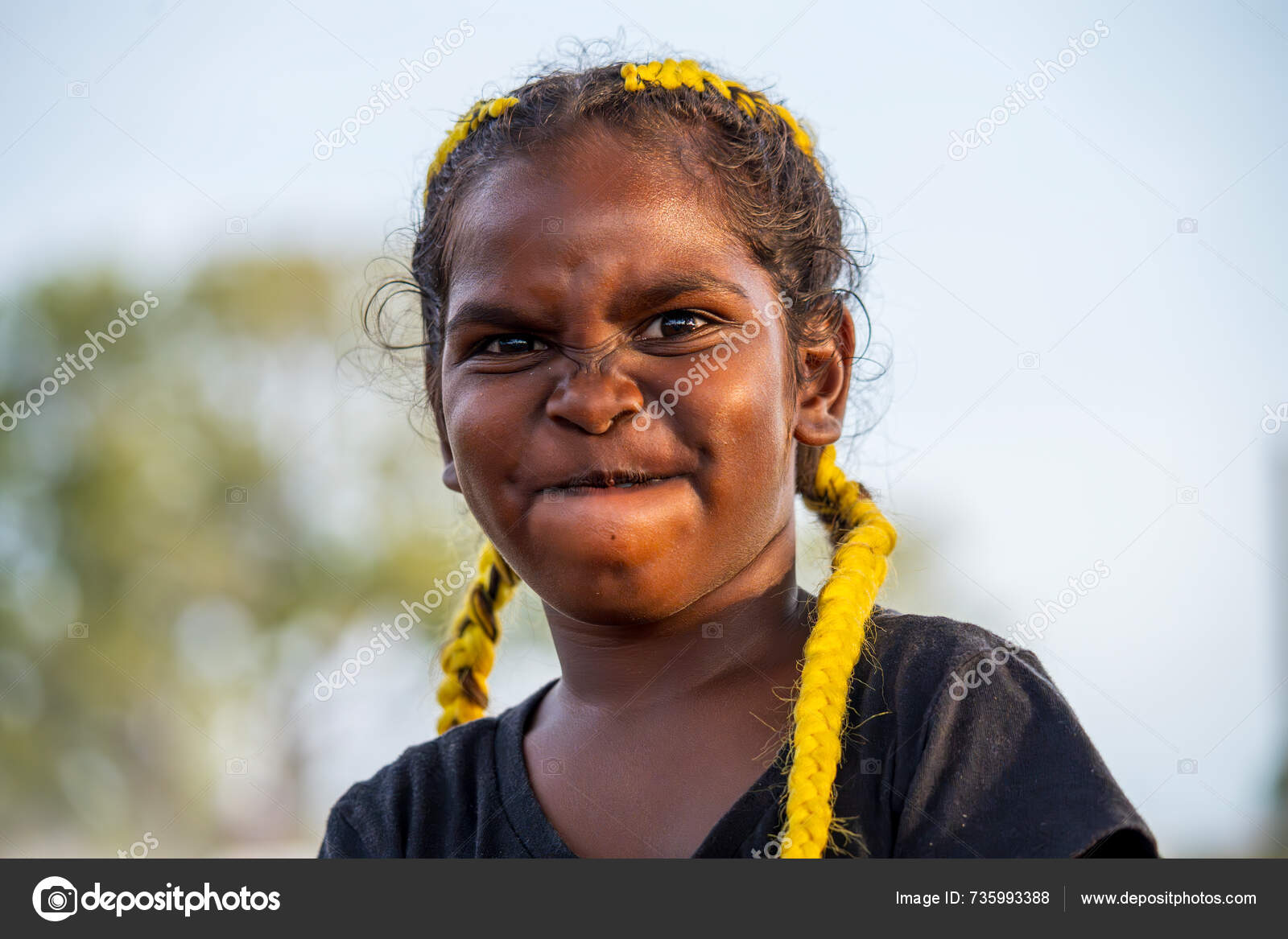 Darwin Australia July 2024 Portrait Australian Aboriginal Child 2024 ...
