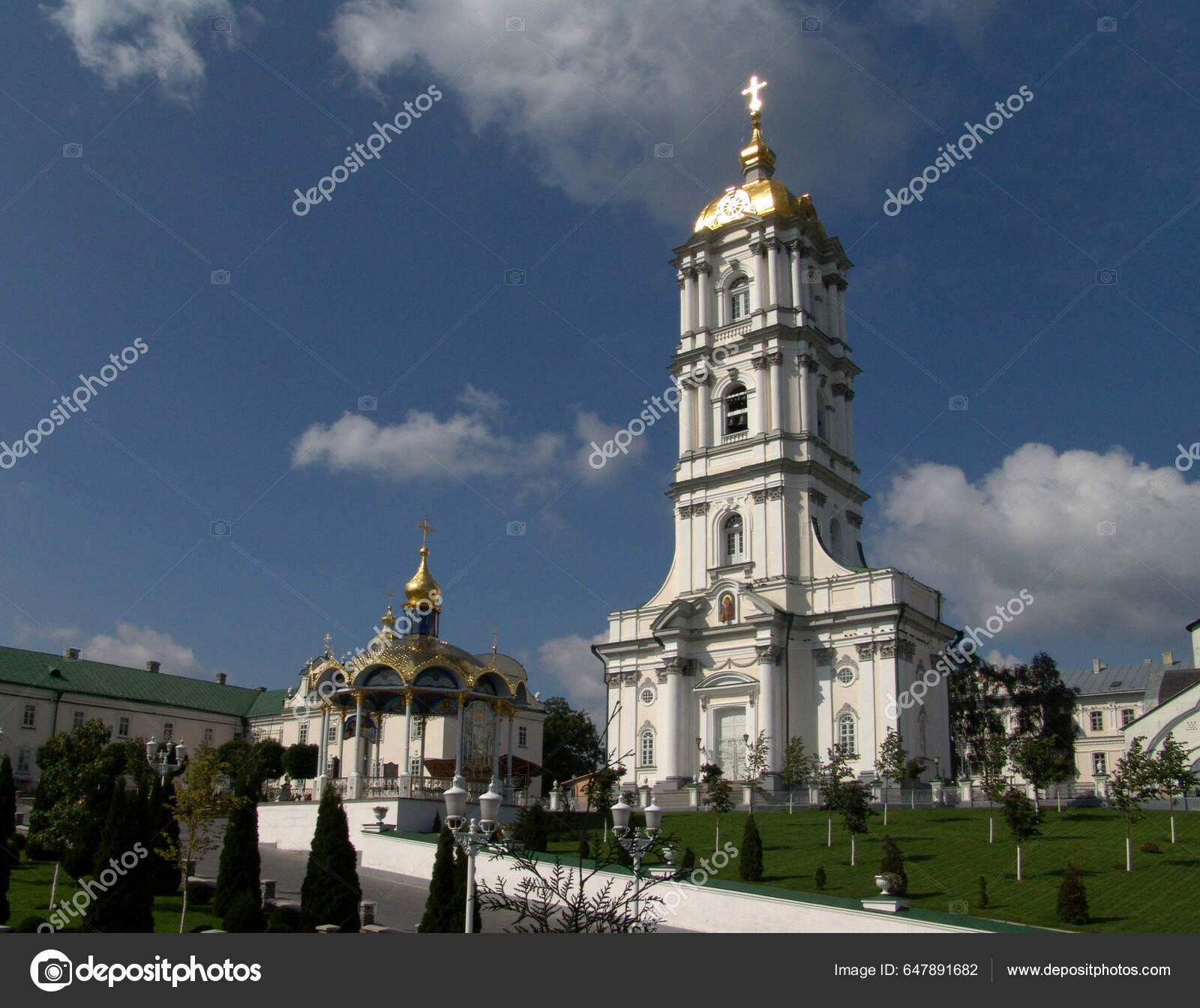 Holy Dormition Pochaev Lavra Ukraine September 2006 Christian Orthodox Architectural – Stock ...