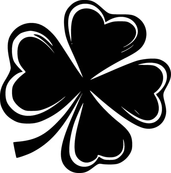 Shamrocks Black White Vector Illustration Stock Vector by ...