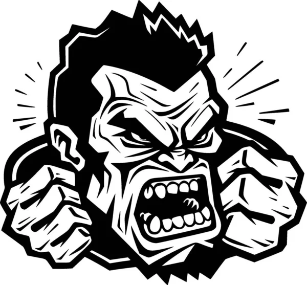 Zombie Black White Vector Illustration Stock Vector By ©creativeoasis 690706366