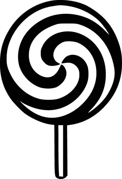 Lollipop Black White Vector Illustration Stock Vector by ©CreativeOasis ...