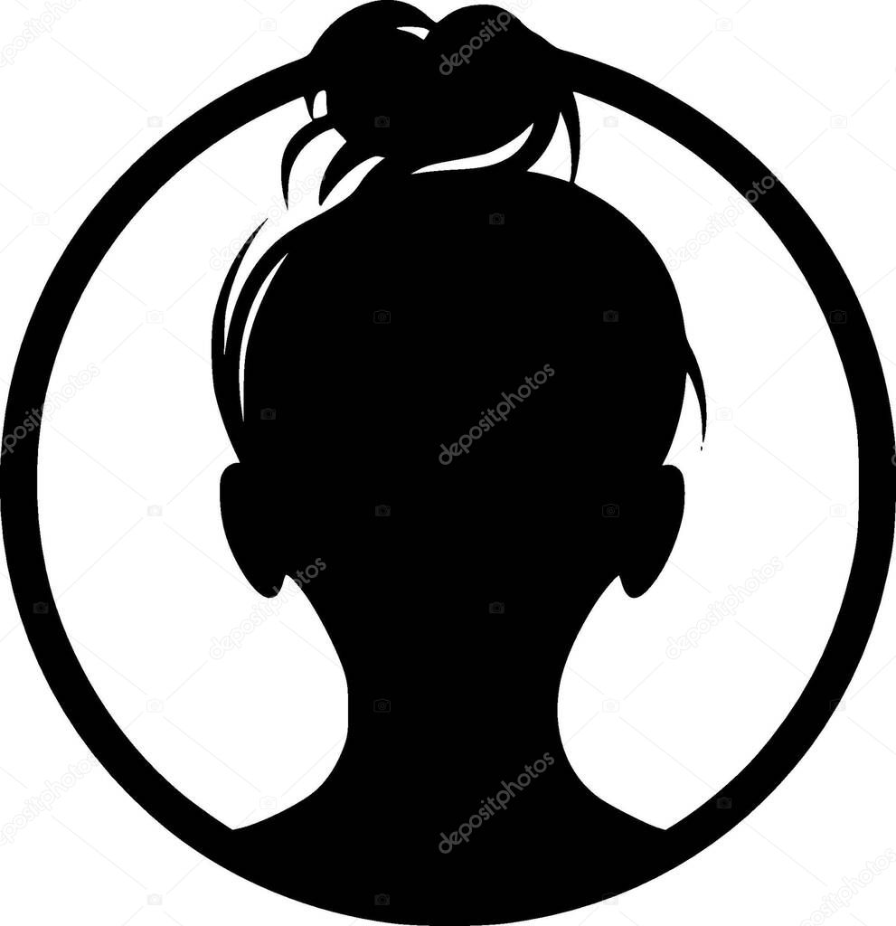 Bollo desordenado - icono aislado en blanco y negro - ilustraci n vectorial 2024