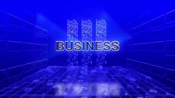 Abstract Hub High Tech Digital Computer Background Render — Stock Video ...