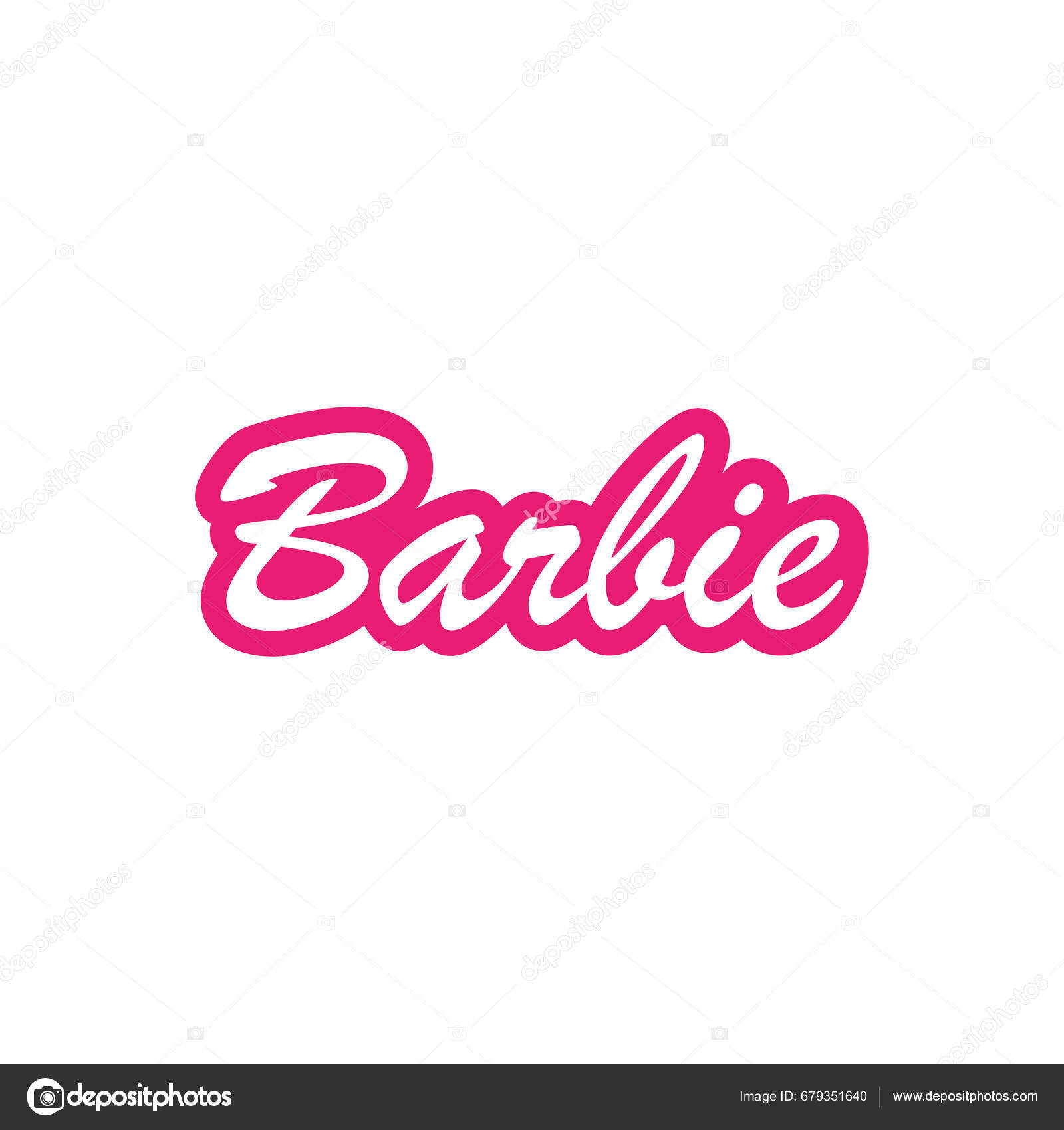 Vector Rosa Letras Barbie Vector de stock por ©VBrand 679351640