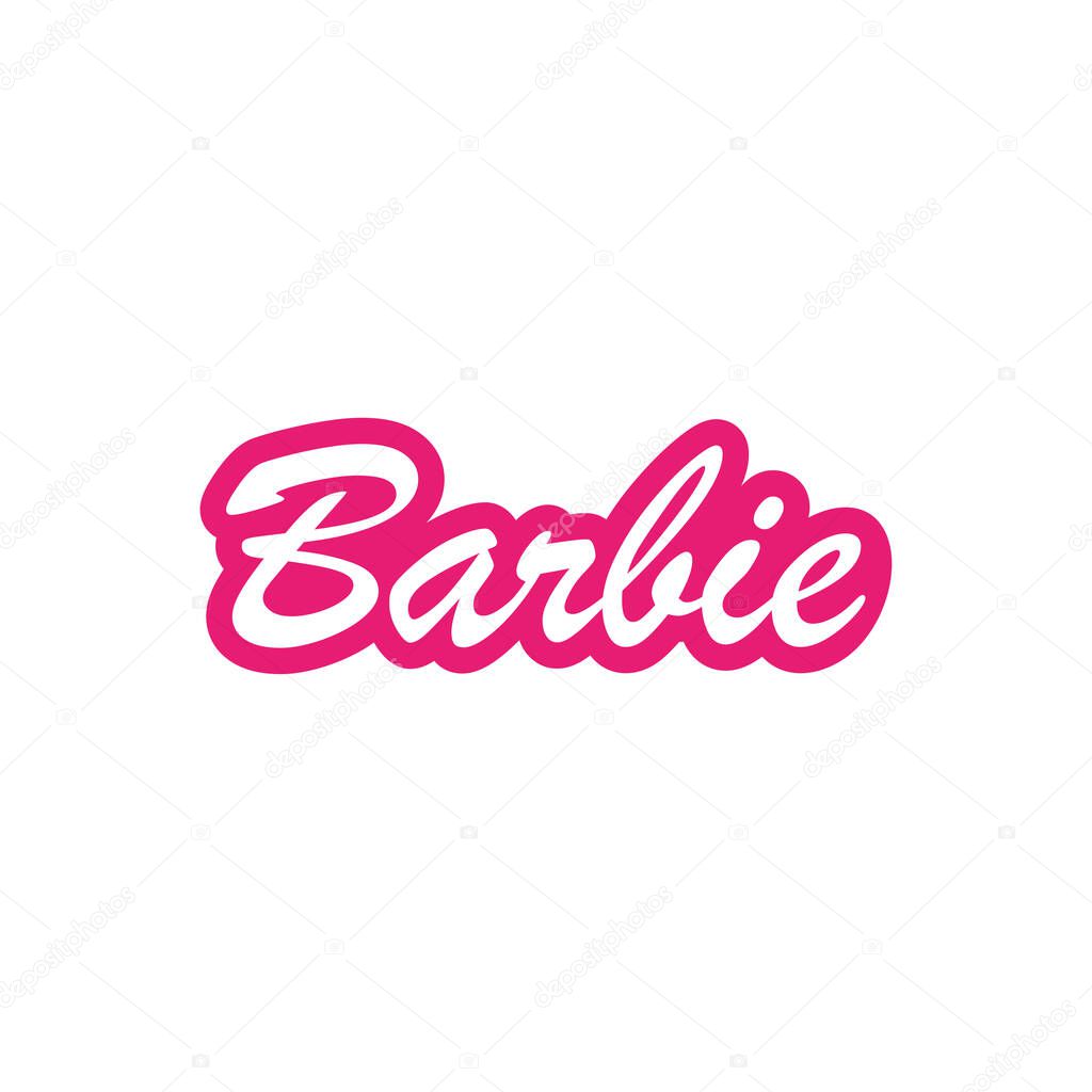 Vector Rosa Letras Barbie Vector de stock por ©VBrand 679351640