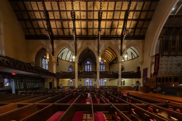 Historic Cathedral Church Paul Detroit Michigan March 2024 — Stock ...