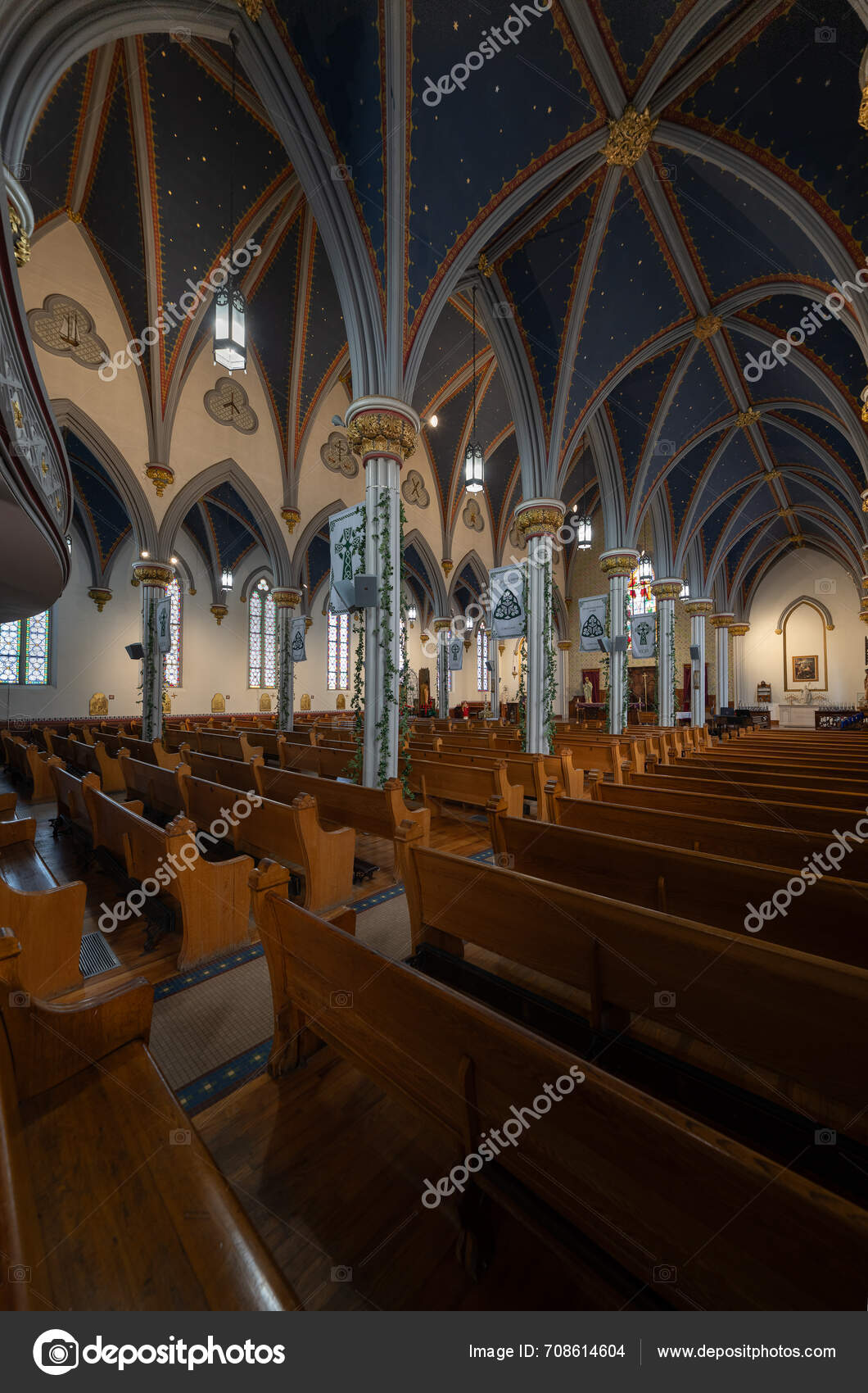 Historic Most Holy Trinity Church Detroit Michigan March 2024 — Stock ...