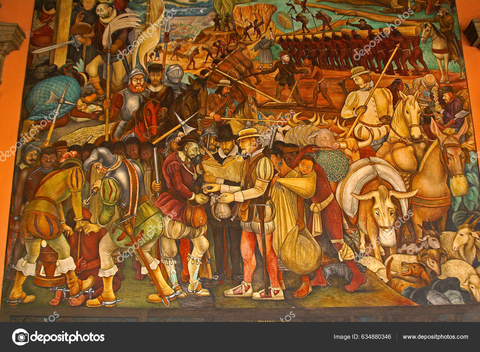 Murals Diego Rivera Palacio Nacional Centro Historico Mexico Mexico ...