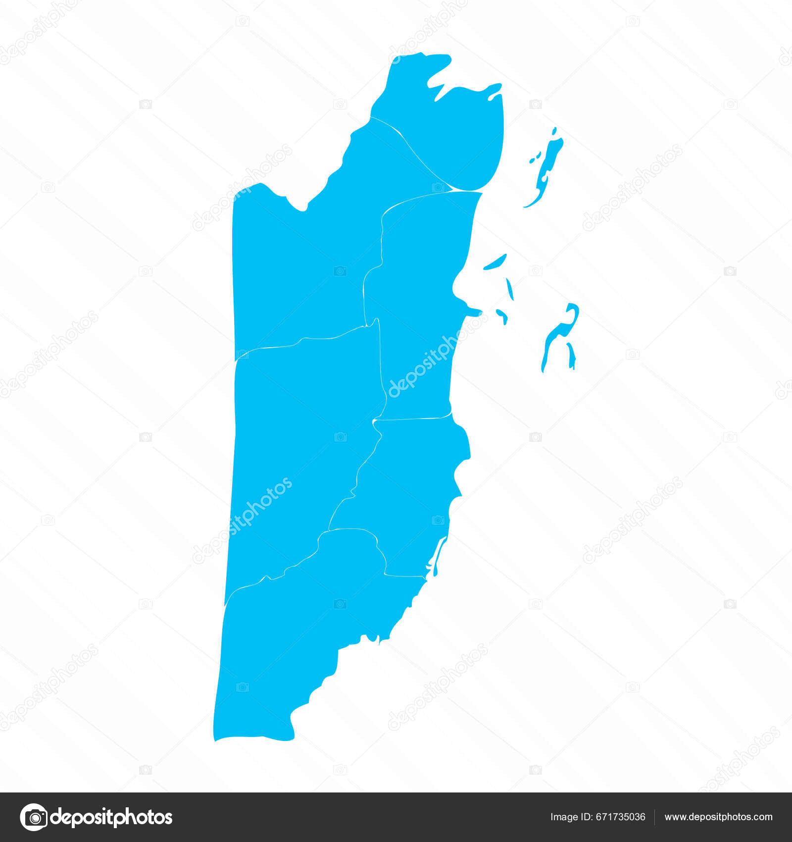 Flat Design Map Belize Details Stock Vector by ©businessofbasti@gmail ...