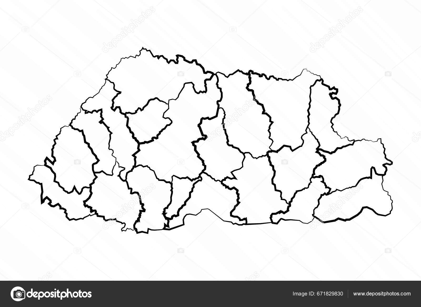 Hand Drawn Bhutan Map Illustration Stock Vector by ©businessofbasti ...