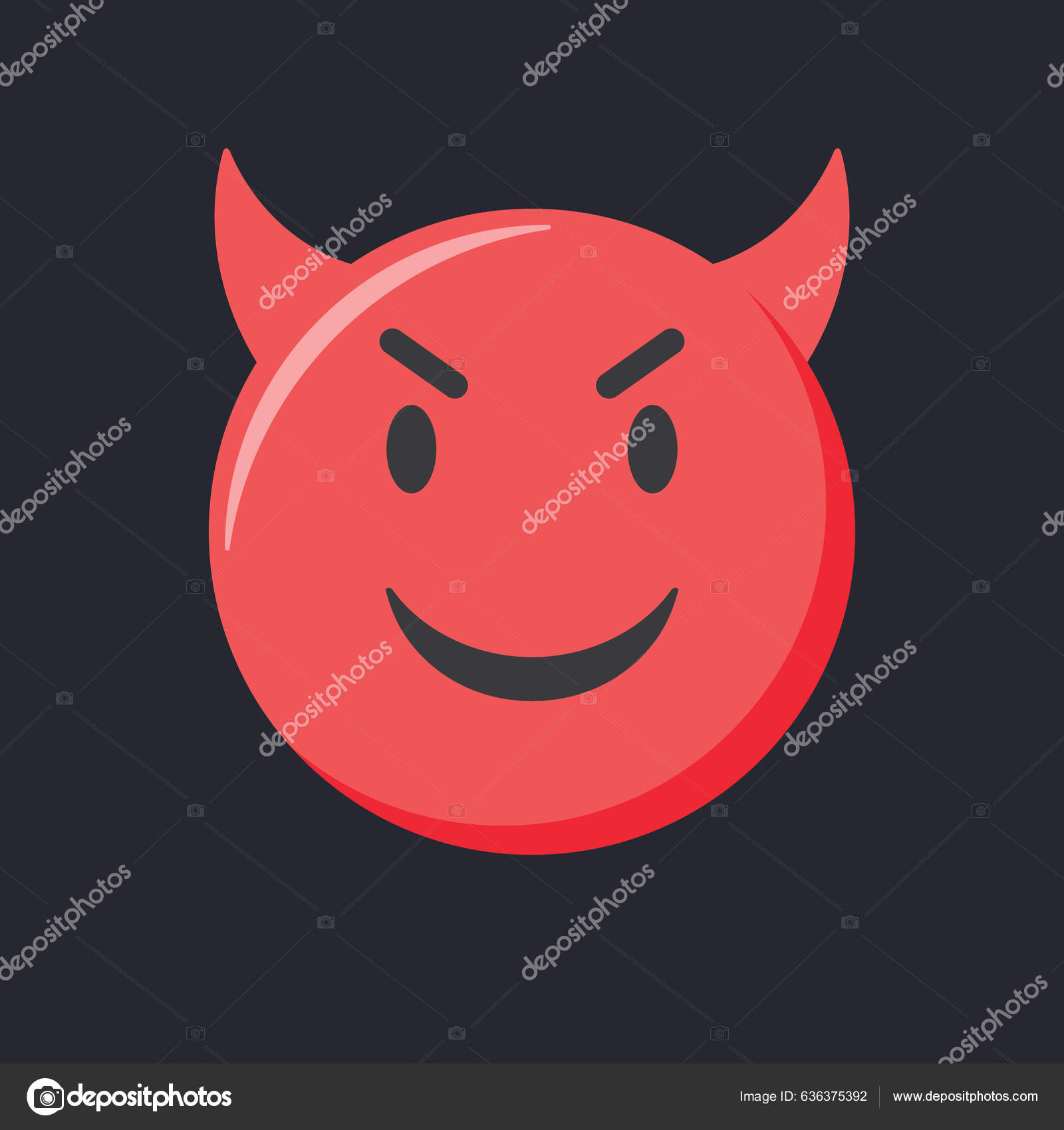 Emoji Icon Angry Evil Emoticon Vector Illustration 图库矢量图©Saintantonio21 ...