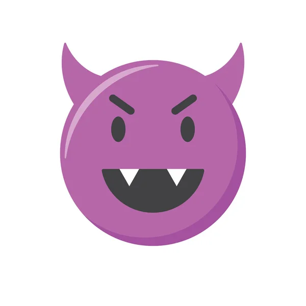 Emoji Icon Angry Evil Emoticon Vector Illustration Vecteur par ...