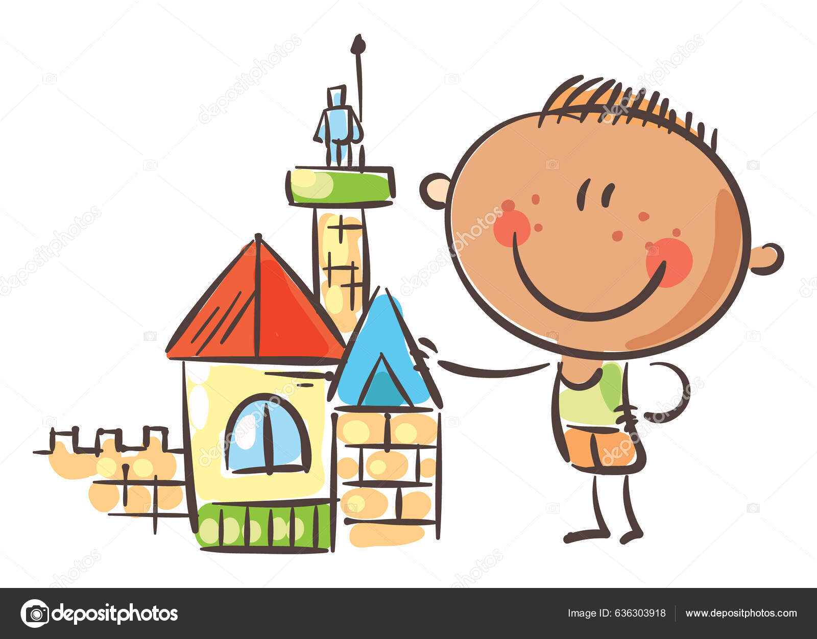 It S A Boy Blocks Clip Art