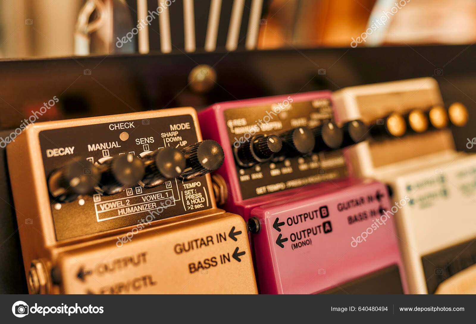 Close Electric Guitar Combo Amp Musical Instrument Store Lots Different ...