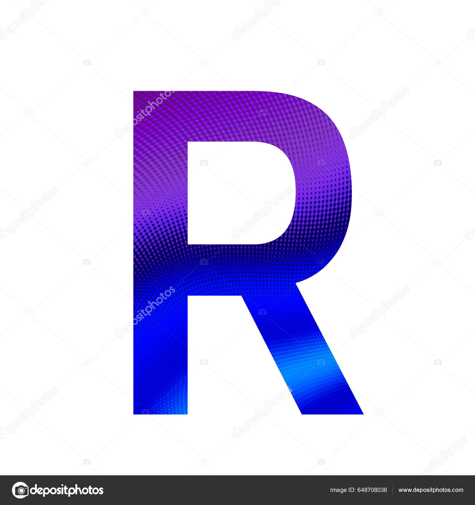 Letter Alphabet Made Purple Blue Background Isolated White Background ...
