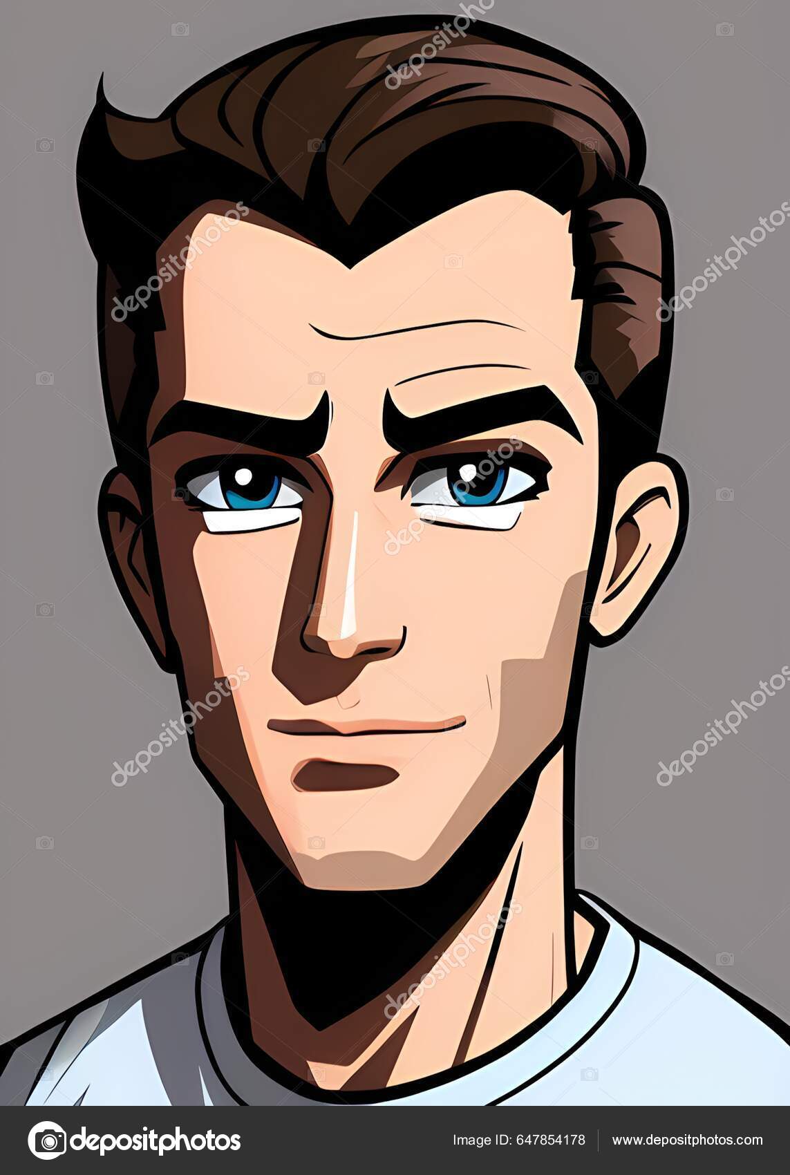 Cute Man Cartoon Gray Background Stock Illustration by ©pongsak14 ...