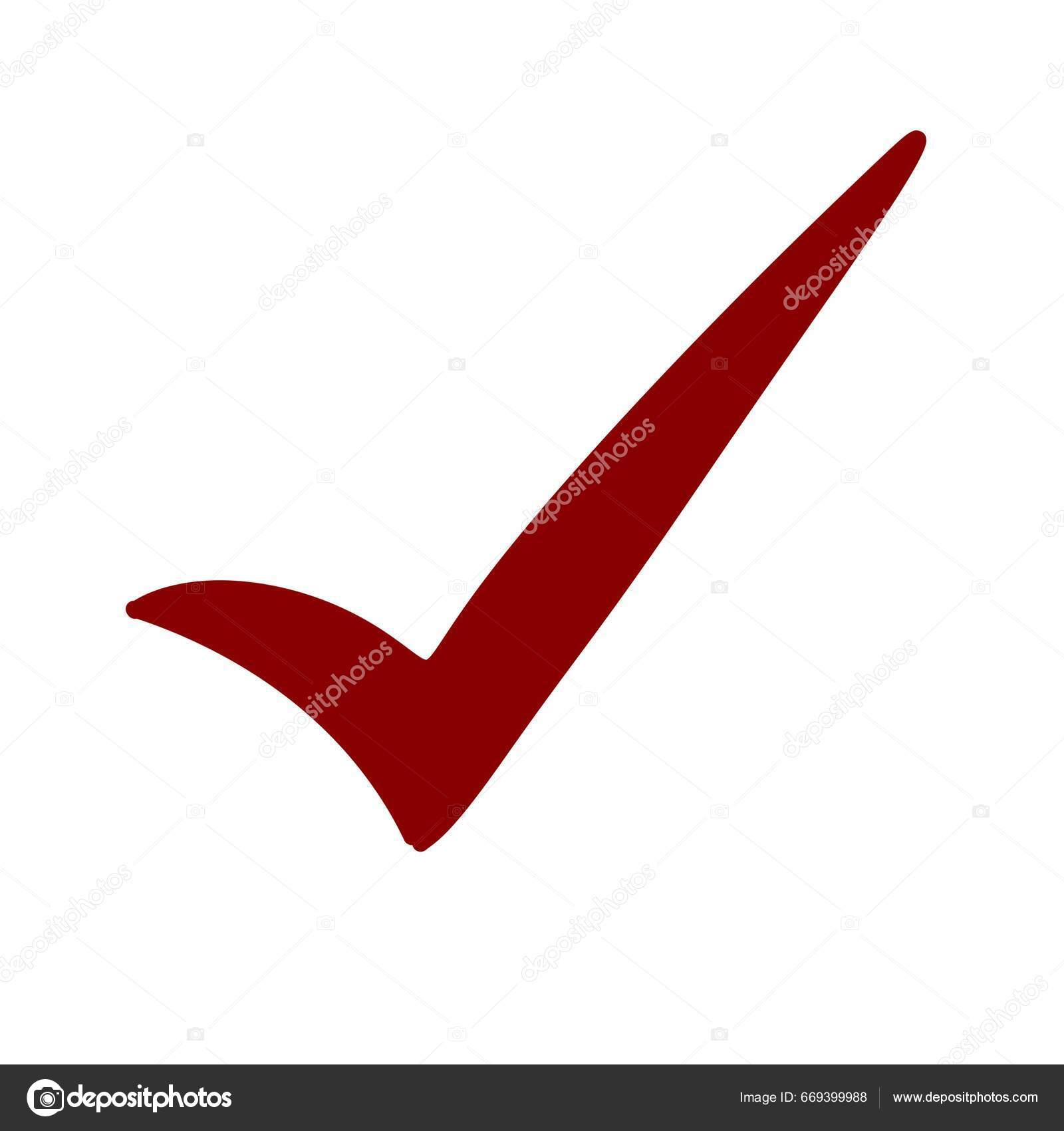 Check Mark Icon Flat White Background — Stock Photo © pongsak14 #669399988