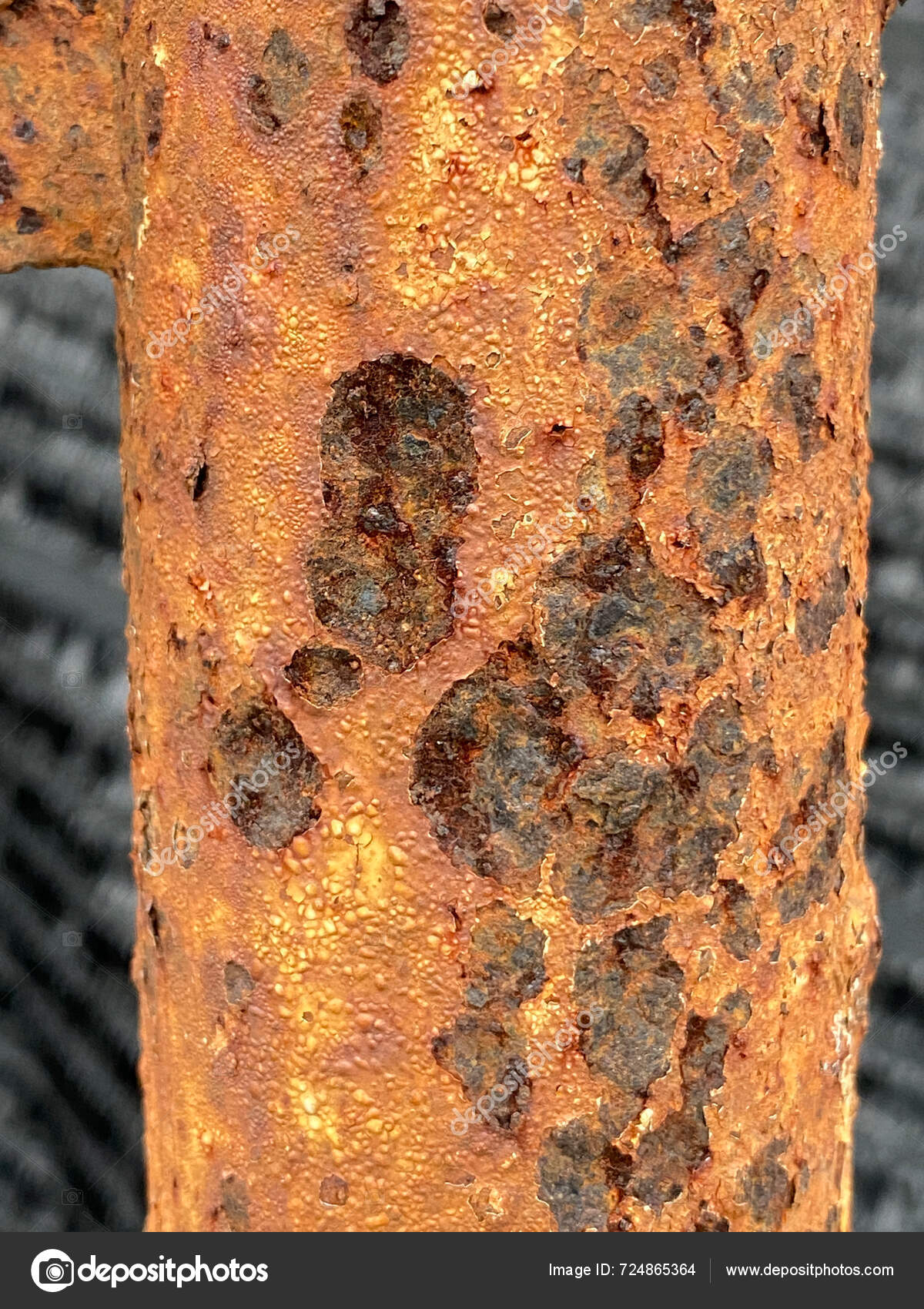 Rusty Metal Pole Background Texture — Stock Photo © pongsak14 #724865364