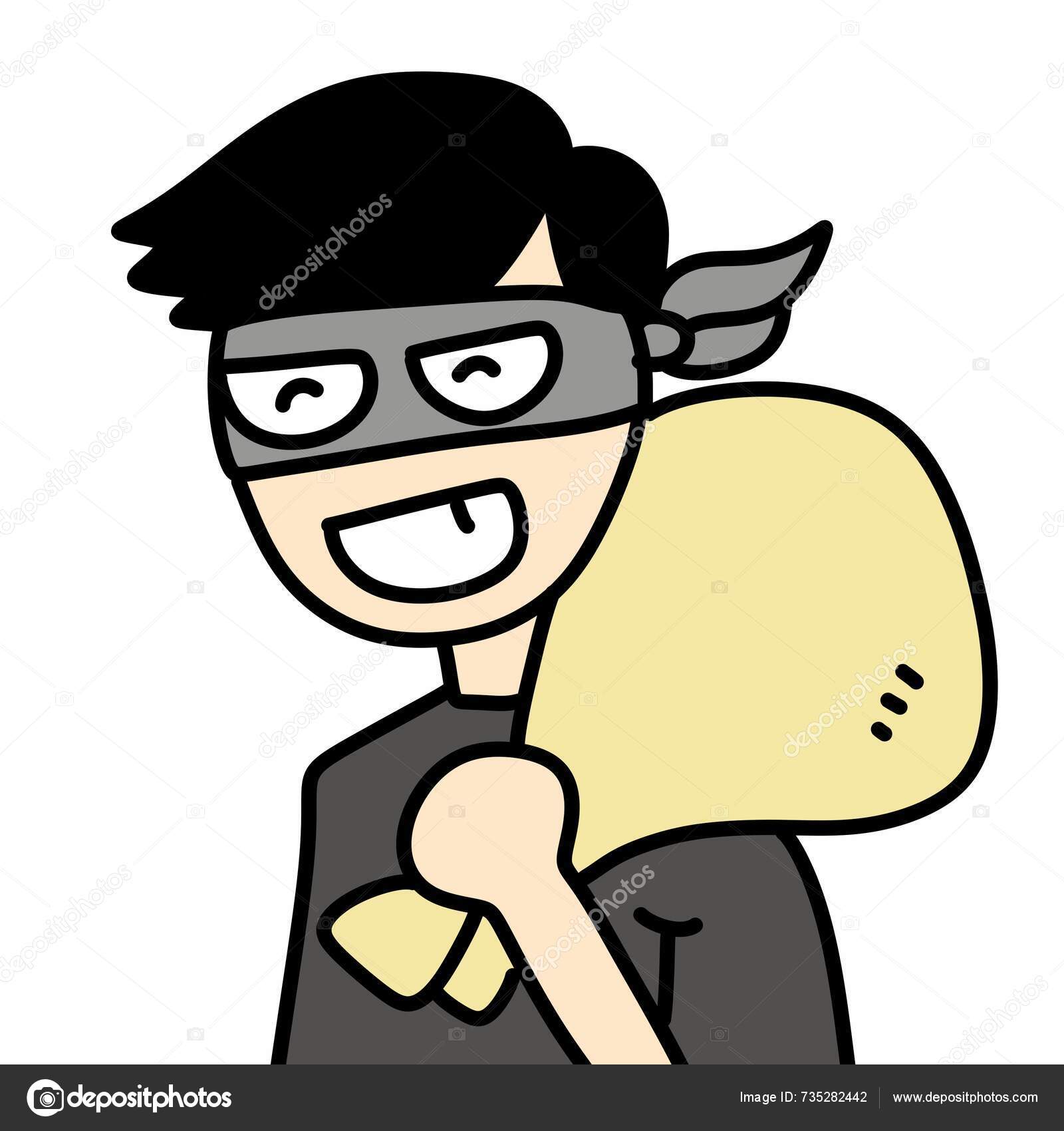 Cartoon Man Bag Carrying Bag Illustration — Stock Photo © pongsak14 ...