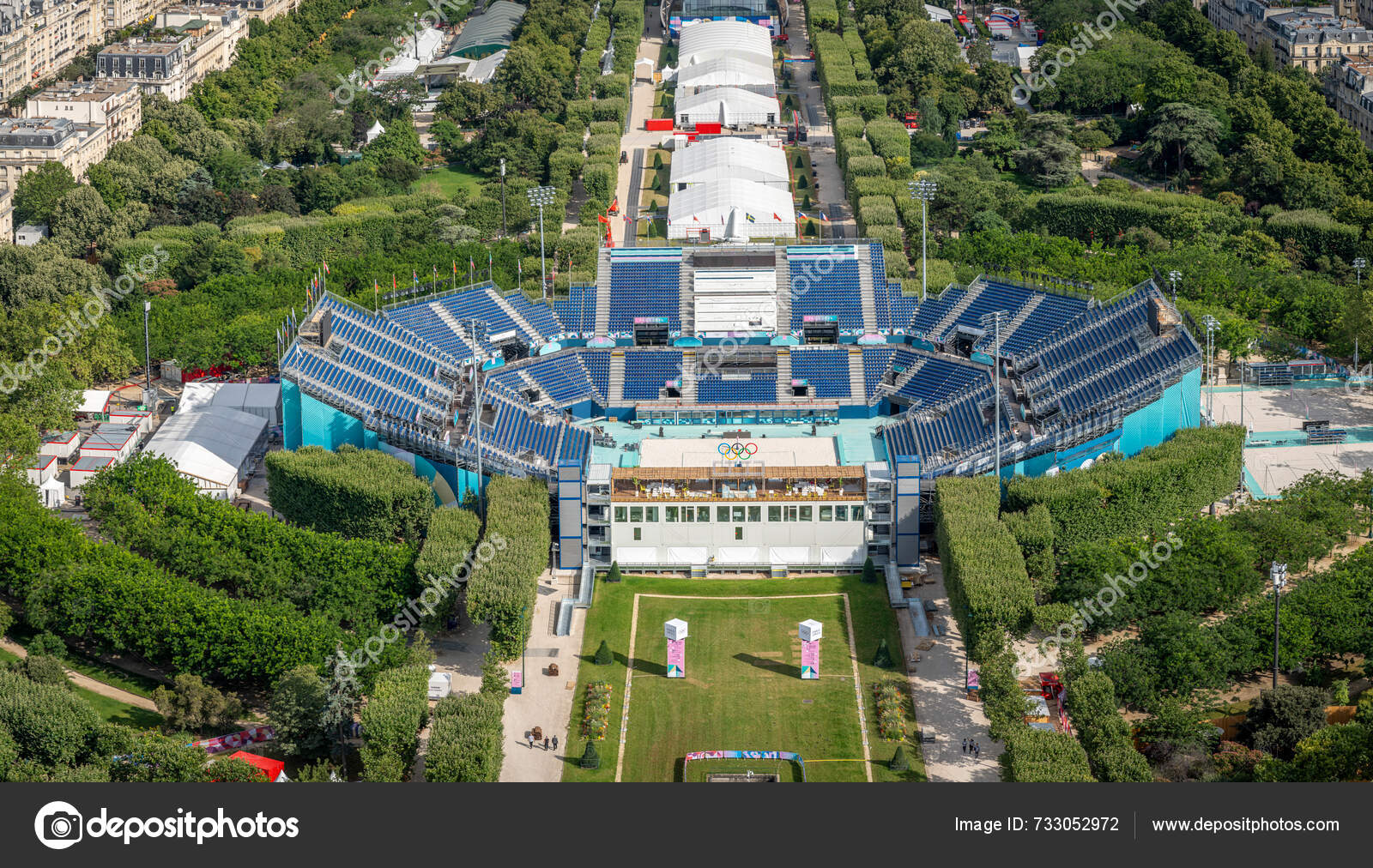 París Francia 2024 Juegos Olímpicos París 2024 Vista Del Champ — Foto