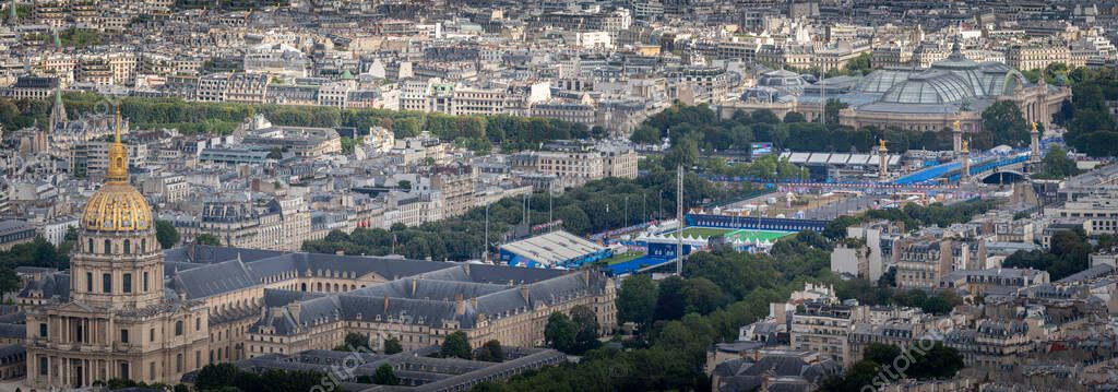 Par s, Francia - 07 22 2024: Juegos Ol mpicos Par s 2024. Vista de las instalaciones ol mpicas ...