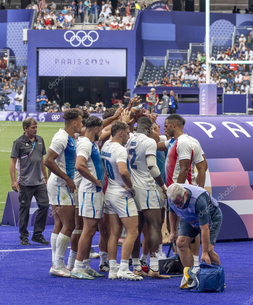 París, Francia - 07 24 2024: Juegos Olímpicos París 2024. Vista del ...